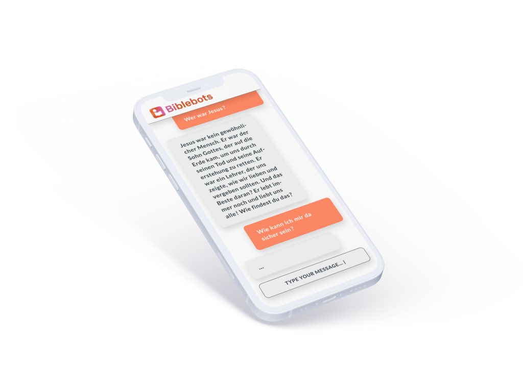 Biblebots – Use AI to spread the Gospel